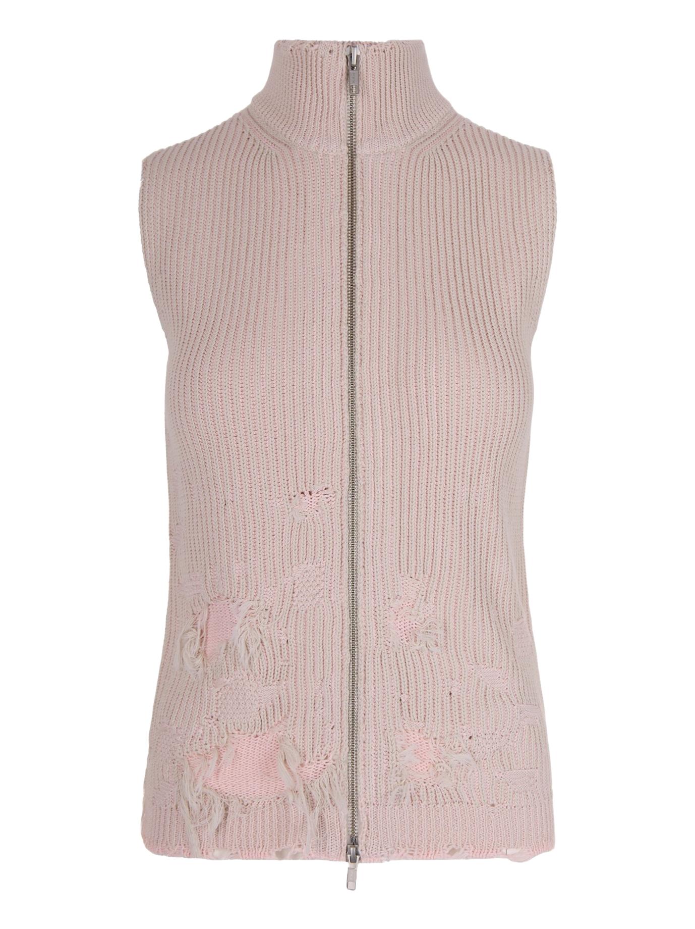 MAISON MARGIELA Mm6 Maison Margiela Distressed Knitted Vest